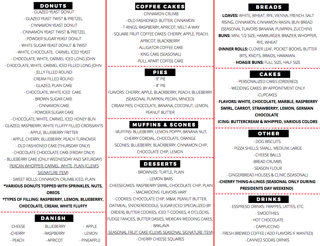 Our Products – Schmidt Bakery